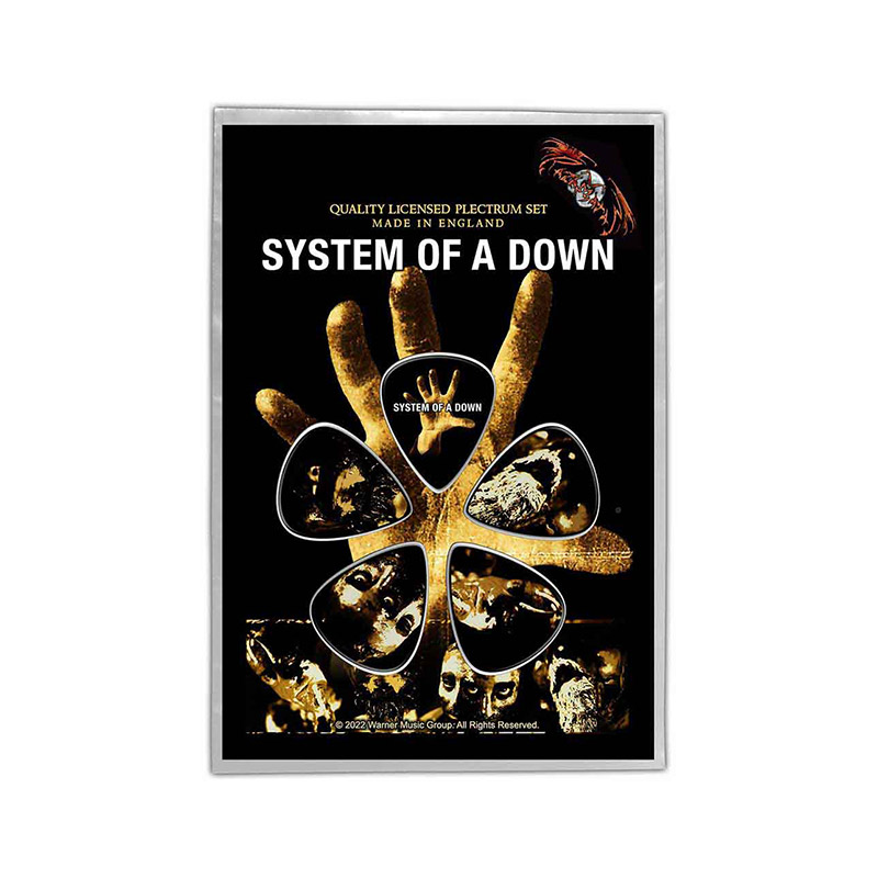Pack 5 Uñetas System Of A Down – Hand - Metal Store